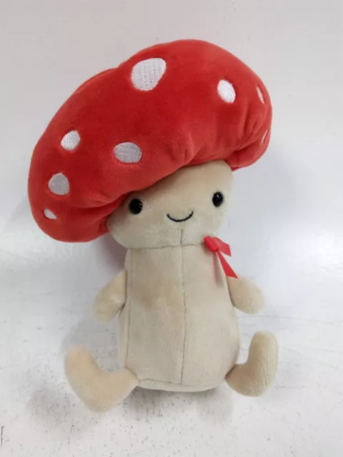 Jellycat Red Fun Guy Robbie Soft Plush Toadstool Mushroom New Without