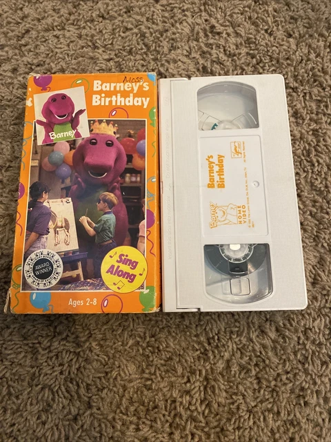 BARNEY - BARNEY'S Birthday (VHS, 1992) RARE WHITE TAPE EUR 6,44 ...