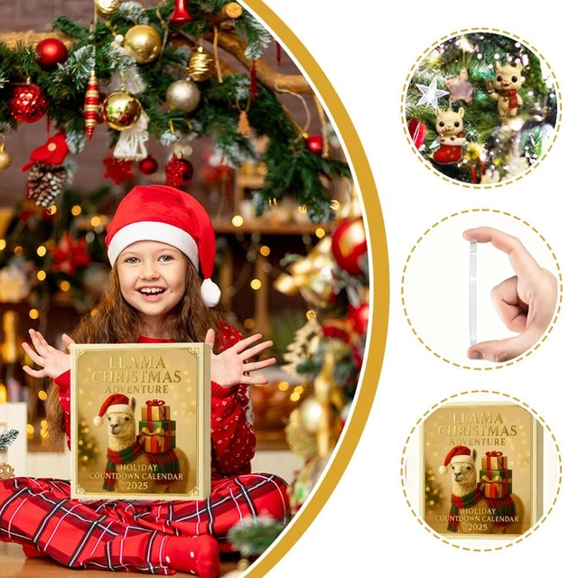 CHRISTMAS ADVENT CALENDAR Alpaca 2025 24-Day Christmas Countdown ...