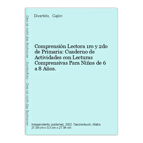 COMPRENSIÓN LECTORA 1RO y 2do de Primaria: Cuaderno de Actividades con Lecturas £5.65 - PicClick UK