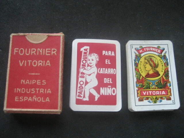 JEU DE CARTES Liliput Fournier. Publicité Paido Bronquina Pour Le Froid ...