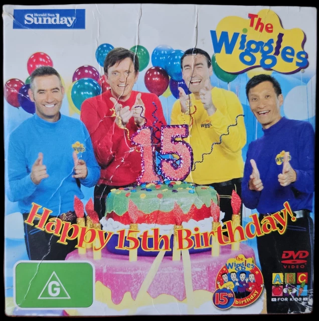 THE WIGGLES HAPPY 15th Birthday DVD Region 4 Original Cast Herald Sun ...