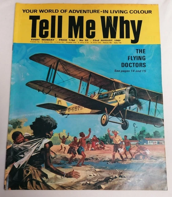 MAGAZINE - TELL Me Why Magazine No #52 23 août 1969 The Flying Doctors ...