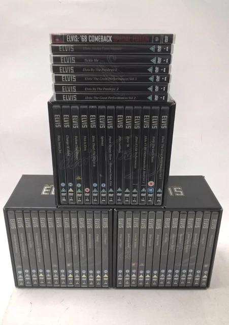 DEAGOSTINI ELVIS THE Official Collector's Edition DVD BOX SETS x3 ...