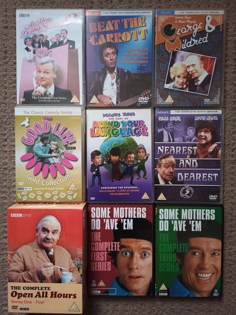 CLASSIC 1970'S & 1980's BRITISH TV COMEDY DVD BUNDLE. See description ...