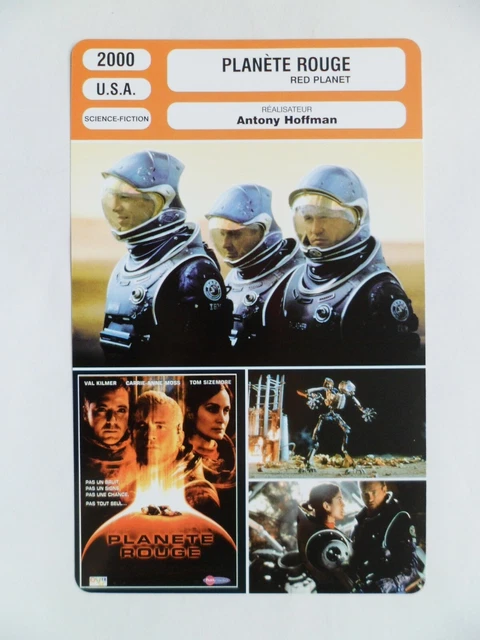 CARTE FICHE CINEMA 2000 PLANETE ROUGE Val Kilmer Carrie Anne Moss Tom ...