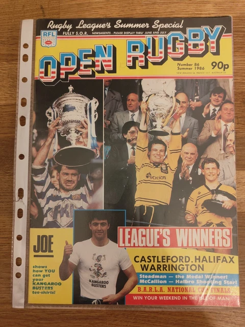 MAGAZINE - OPEN Rugby League Magazine #86 Summer 1986 £2.50 - PicClick UK