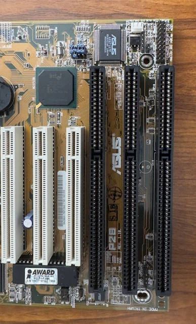 ASUS P2B SLOT 1 ATX Motherboard AGP PCI ISA IDE FDD Intel BX working £ ...