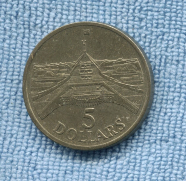 1988 $5 COMMEMORATIVE Coin Official Opening of Parliament House ...