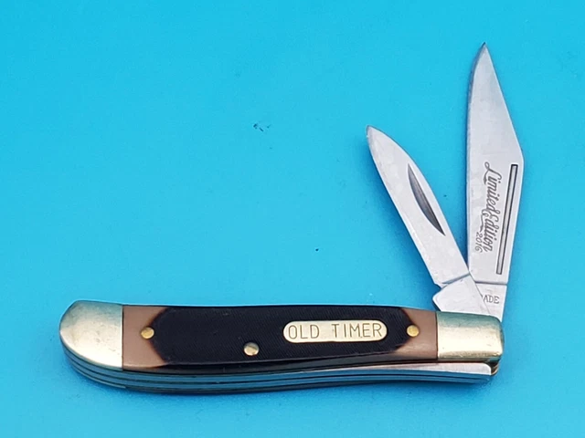 SCHRADE OLD TIMER 2 Blade Folding Knife Limited Edition Model 720T! $17 ...