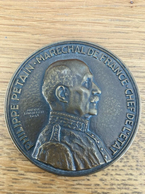 MEDAILLE MARECHAL PETAIN WW2 cheminots 1944 EUR 75,00 - PicClick DE