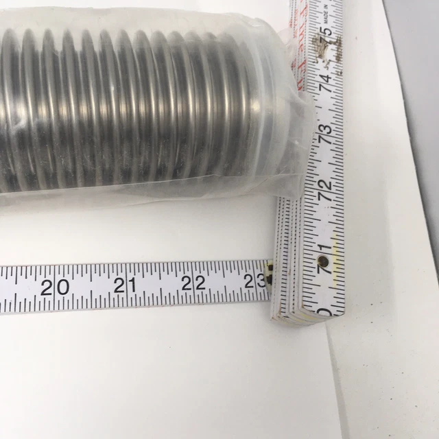NEW KURT J Lesker Flanged Bellows Hose 24" Long 2.2"OD 1.5"ID $133.00 ...