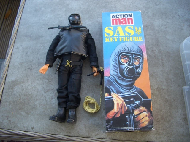 VINTAGE ACTION MAN SAS TROOPER COMPLETE WITH 40th BOX £90.00 - PicClick UK