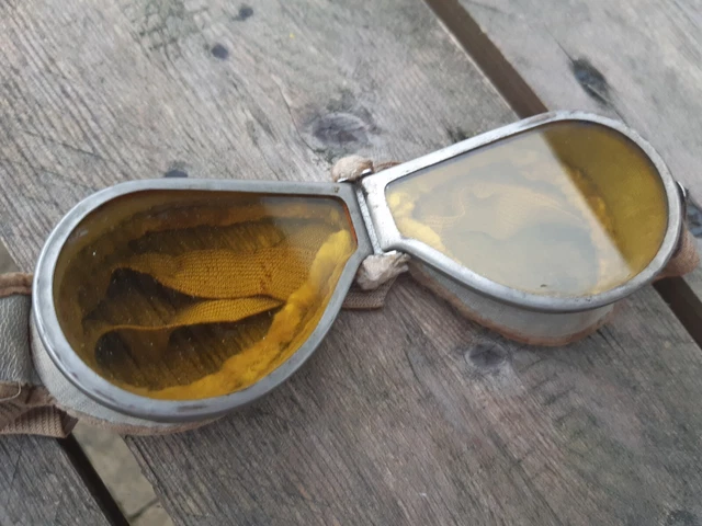 WW2 BRITISH DISPATCH Rider / Tank Crew / Raf Ground Crew Goggles Tinted ...