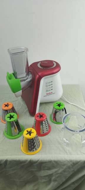 TEFAL FRESH EXPRESS MAX Electric Chopper Complete Inc Attachments ...