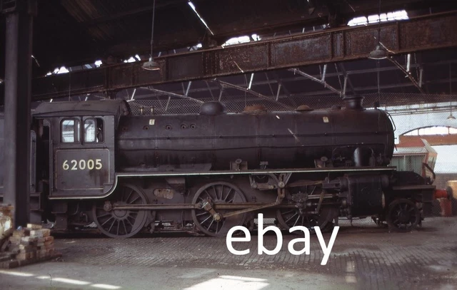 ORIGINAL 35MM RAILWAY SLIDE ex LNER STEAM LOCO 62005 NEVILLE HILL 30/7 ...