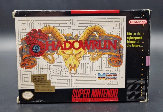 SHADOWRUN SHADOW RUN - Super Nintendo SNES - Komplett - NTSC-U/C US US ...