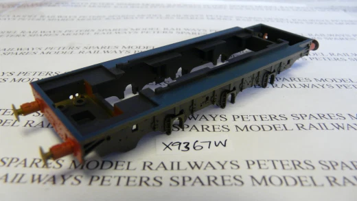 HORNBY X9367W CLASS 08 Shunter Chassis Frame Blue / Red Weathered With ...