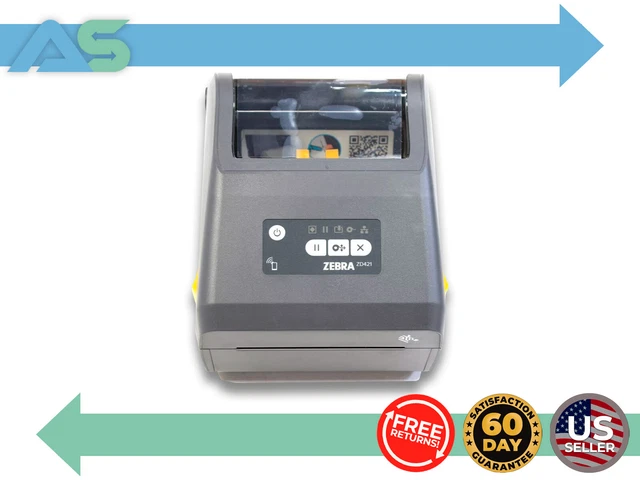 ZEBRA ZD4A042-D01E00AP THERMAL Desktop Monochrome Label Printer ZD421 0 ...