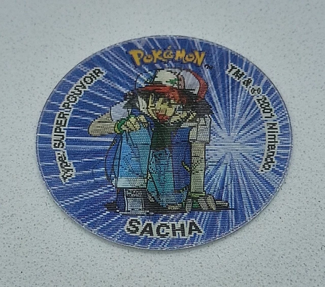 POG POKÉMON 115 Sacha 3D Nintendo Pogs Kini Slammers Cap Caps Cheetos ...