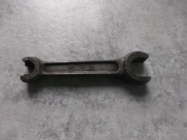 VINTAGE BSA SMALL 4 Way Open Ended Spanner Wrench Motorcycle Tool £0.99 ...