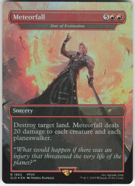 METEORFALL - STAR of Extinction (Rainbow Foil) R Secret Lair Drop ...