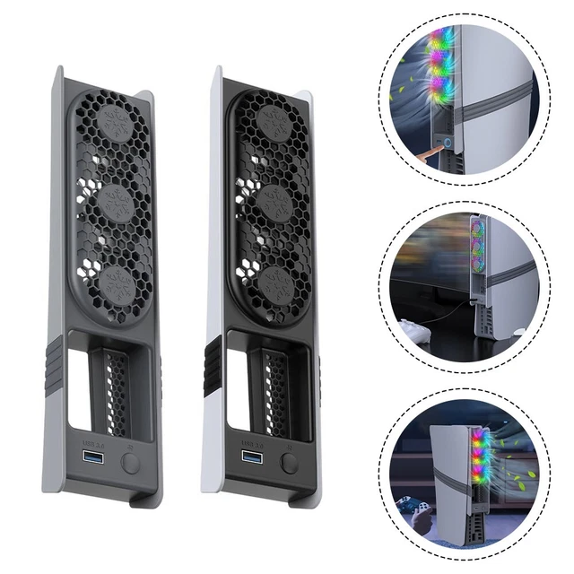 AESTHETIC GAMING ACCESSORY Cooling Fan for PS5 Pro with Adjustable ...