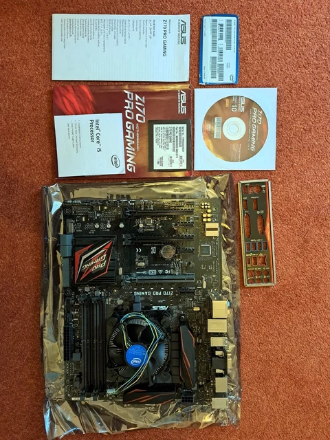 ASUS Z170 PRO Gaming Motherboard LGA1151 & Intel Core i5-6600 3.3GHz ...