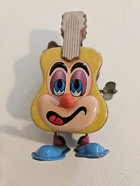 VINTAGE 1960'S LOUIS Marx GABBIE GUITAR Wind-Up Tin Toy - Works £38.84 ...