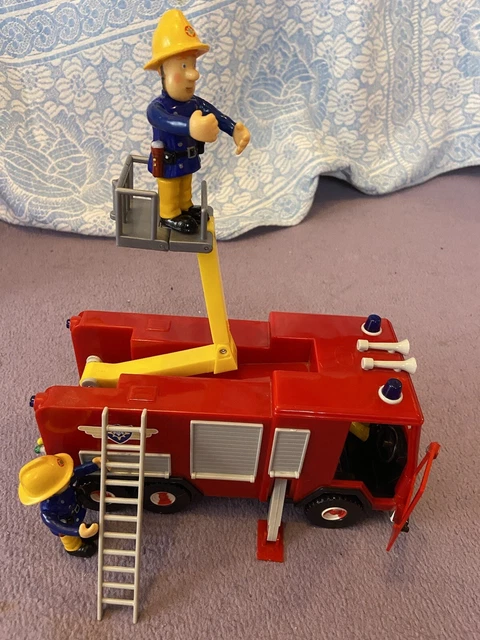 FIREMAN SAM FRICTION Jupiter Fire Engine With Articulated Sam & Penny ...