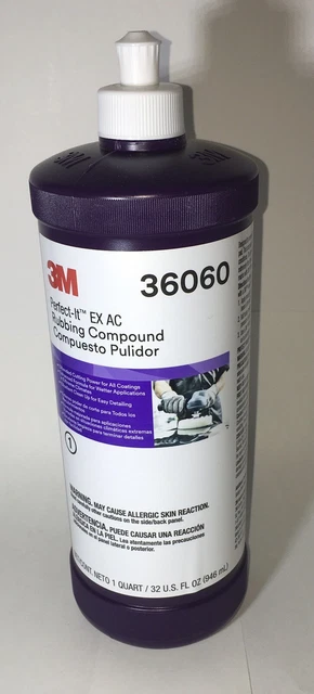 3M PERFECT-IT EX AC Rubbing Compound 36060 Fast Cutting 1 Qt 32 fl oz ...