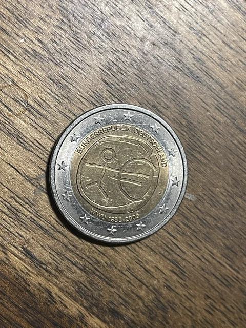 2 EURO MÜNZE Strichmännchen - WWU 1999-2009 Deutschland EUR 45,00 - PicClick DE