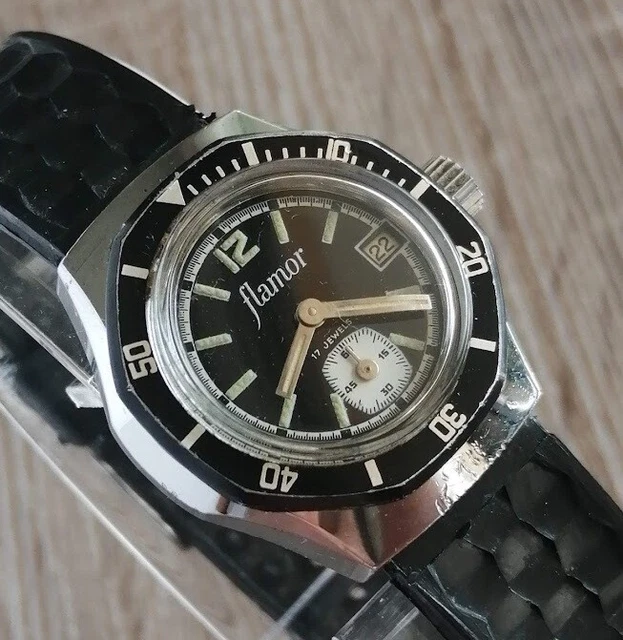 ANCIENNE MONTRE FEMME Mécanique Vintage Watch 1968's FLAMOR Type ...