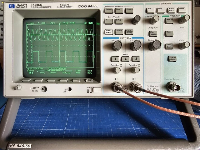 HP 54615B 500MHZ 1GSa/s Digital Oscilloscope w/54659B Measurement ...