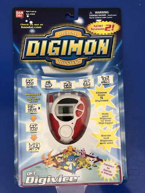DIGIMON D3 DIGIVICE Red 2000 Model - *Unopened w/ damaged packaging ...