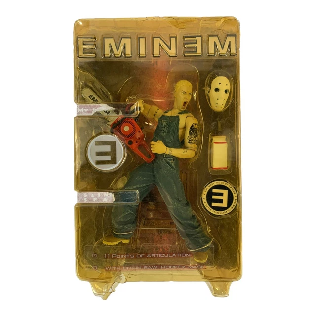 EMINEM SLIM SHADY Chain Saw Hockey Mask Collectable Action Figure ...