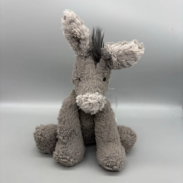 JELLYCAT MEDIUM FUDDLEWUDDLE Donkey Grey Retired Rare JELLY7940SH £29. ...