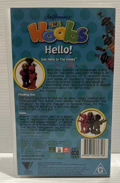 THE HOOBS HELLO! VHS Jim Henson 2002 Rare ABC Kids PAL G Tested $25.00 ...