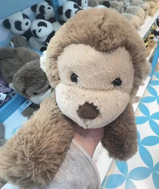 GENUINE JELLYCAT SMUDGE Monkey Medium Size NWT with Dust Bag Plush Gift ...