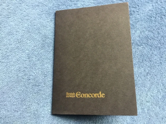 BRITISH AIRWAYS CONCORDE Original Staionery Set 4 Envelopes 13 ...