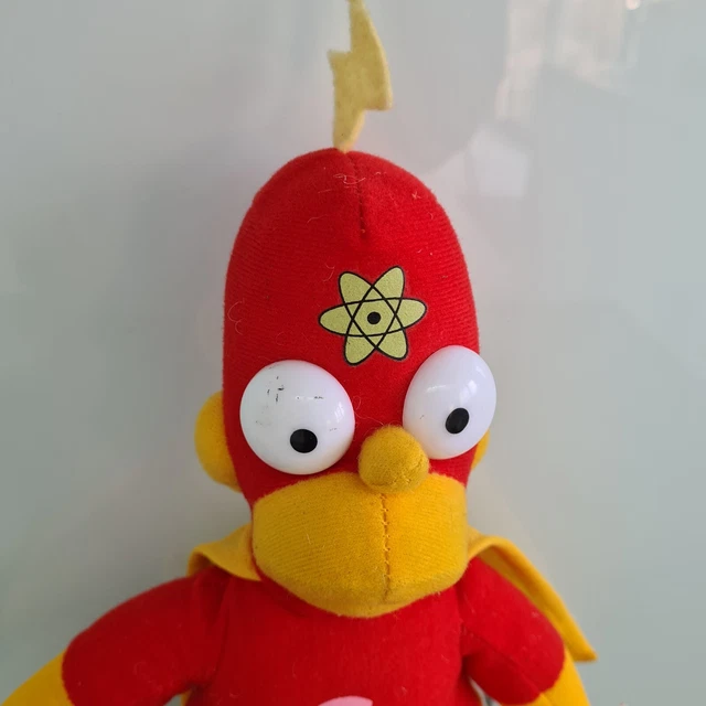 THE SIMPSONS HOMER Simpson Radioactive Man Yellow Plush Soft Toy TV ...