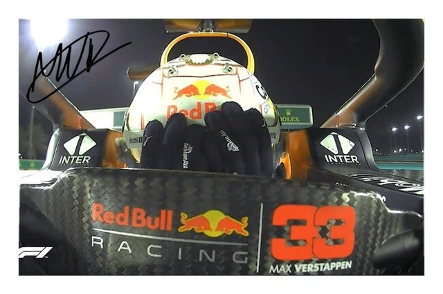 MAX VERSTAPPEN WORLD Champion 2021 Signed A4 Photo Print Autograph £6.49 - PicClick UK