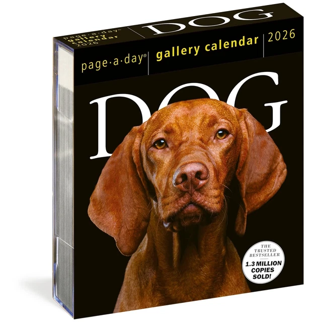 DOG PAGE-A-DAY GALLERY Calendar 2026: an Elegant Canine Celebration $50 ...