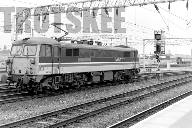 LARGER NEGATIVE BR British Railways Electric Loco Class 87 87014 c1992 ...