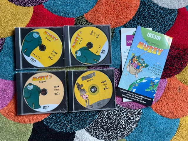 MUZZY BBC CHILDRENS Language Course DVDs French Parts 1-6 £3.99 ...