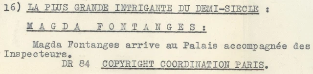 MAGDA FONTANGES, ACTRICE et journaliste. Maîtresse Mussolini ...