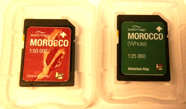 SATMAP ADVENTURE MAPS (1) Morocco 1:50k (2) Morocco 1:25K (Active 10 ...