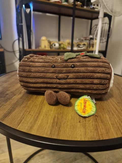 JELLYCAT AMUSEABLES YULE Log Retired Plush BNWT £33.99 - PicClick UK