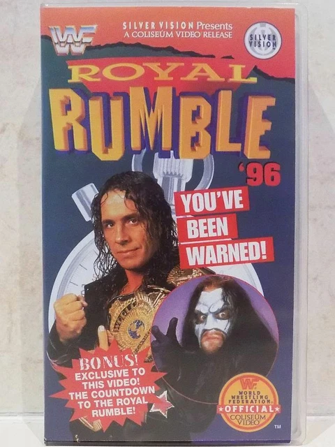 WWF ROYAL RUMBLE 1996 '96 Wrestling Vhs Video Tape Hasbro Wwe Silver ...