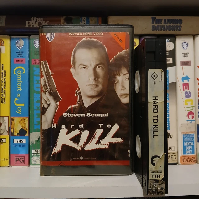 1990 HARD TO Kill Warner Home Video Vhs Big Box Ex Rental Cut Slip ...